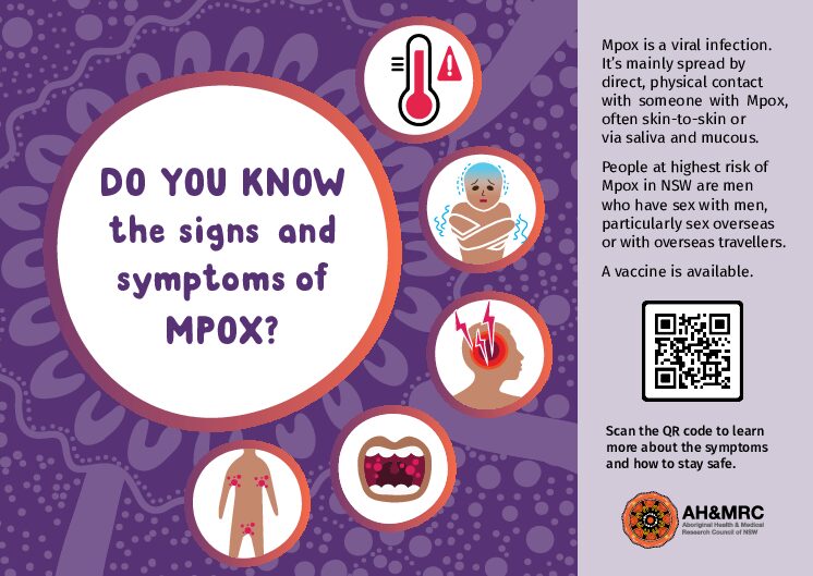 AHMRC Health Alert: Monkeypox Information Poster | AHMRC
