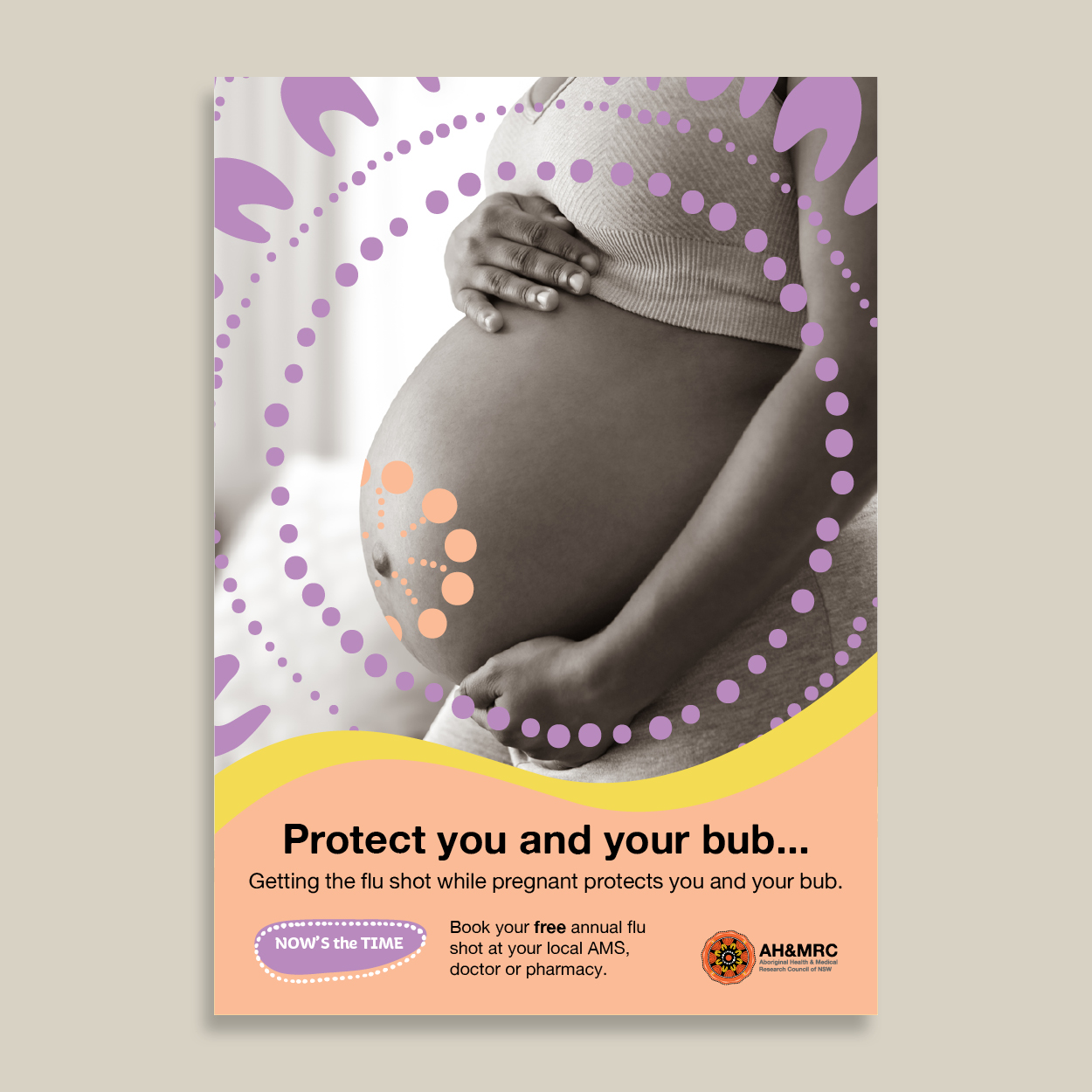 Influenza Poster Pregnant Mums - AH&MRC